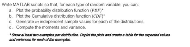 Solved d. x²(k) (called chi-square) Write MATLAB scripts | Chegg.com