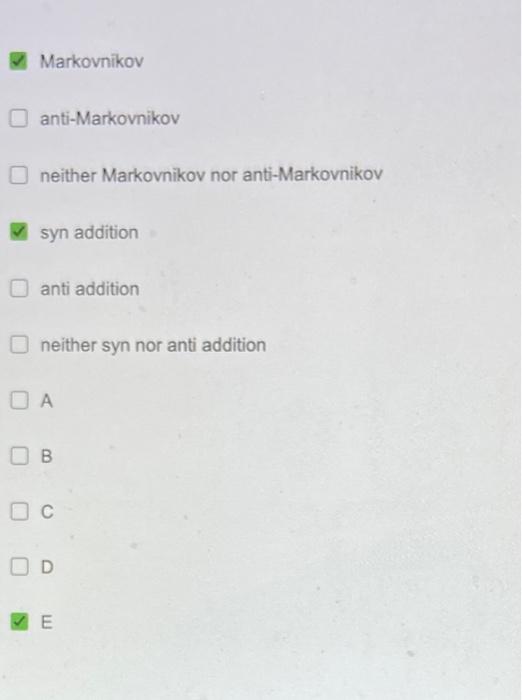 Solved For the following question, choose ALL answers that | Chegg.com