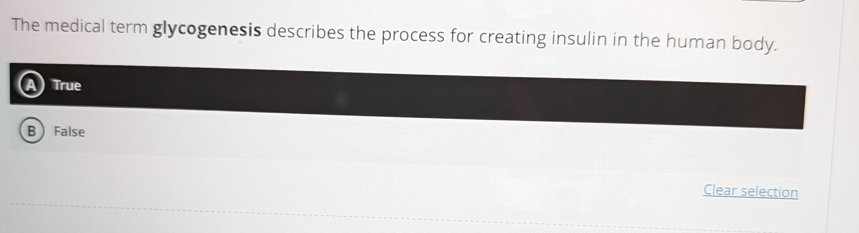 Solved The medical term glycogenesis describes the process | Chegg.com
