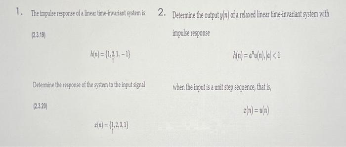 Solved Find the Frequency Response of the following Ideal | Chegg.com