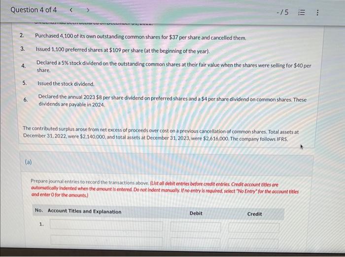 Solved Pharoah Corp. reported the following amounts in the | Chegg.com
