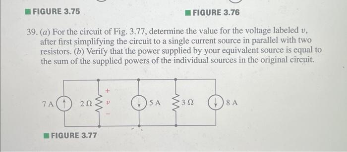 Solved 9. (a) For the circuit of Fig. 3.77, determine the | Chegg.com