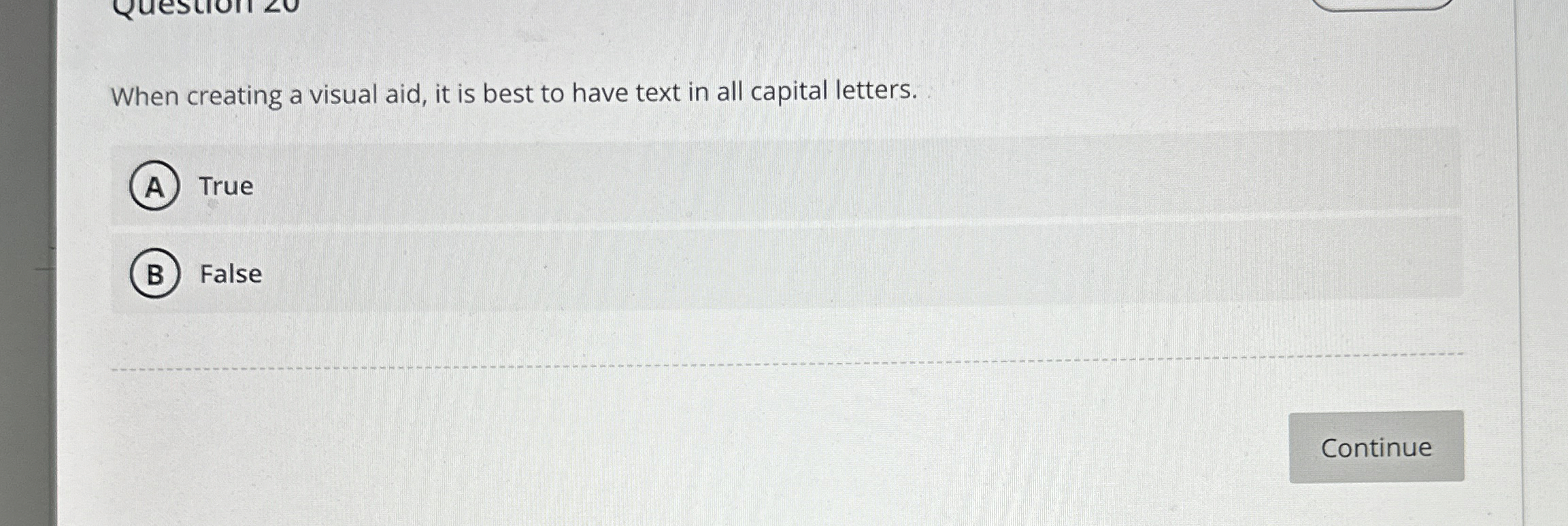 Solved When creating a visual aid, it is best to have text | Chegg.com
