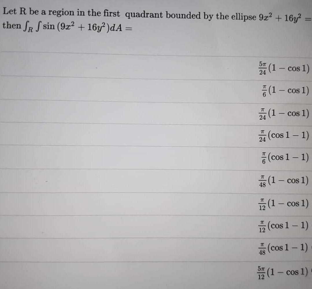 Solved 9x2+16y2=1 | Chegg.com