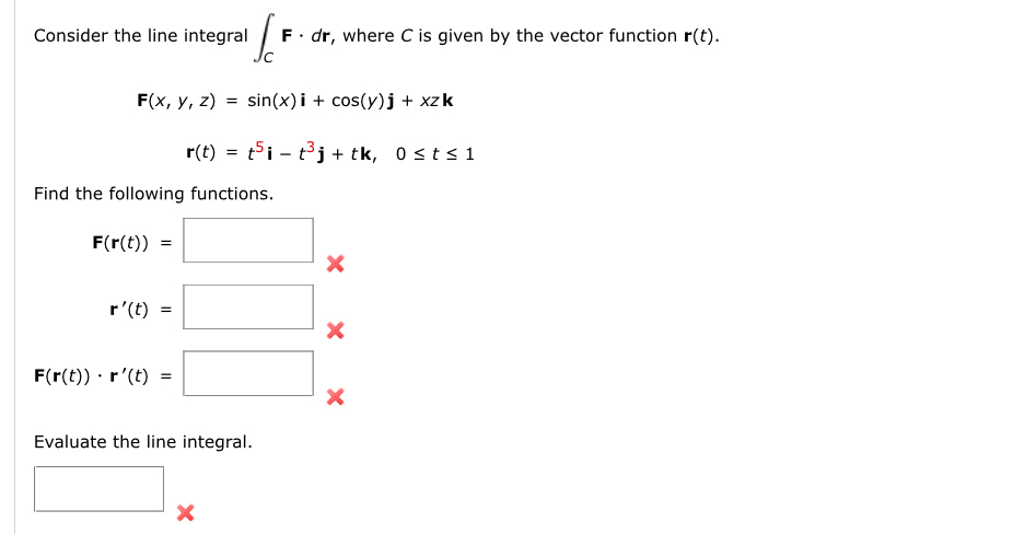 Solved Consider the line integral ∫C﻿F*dr, ﻿where C ﻿is | Chegg.com