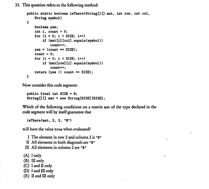 This question refers to the following method:public | Chegg.com