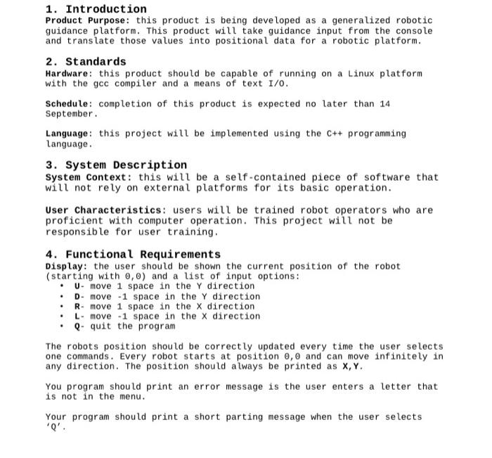 Solved CS2308 Foundations of Computer Science Style Guide - | Chegg.com