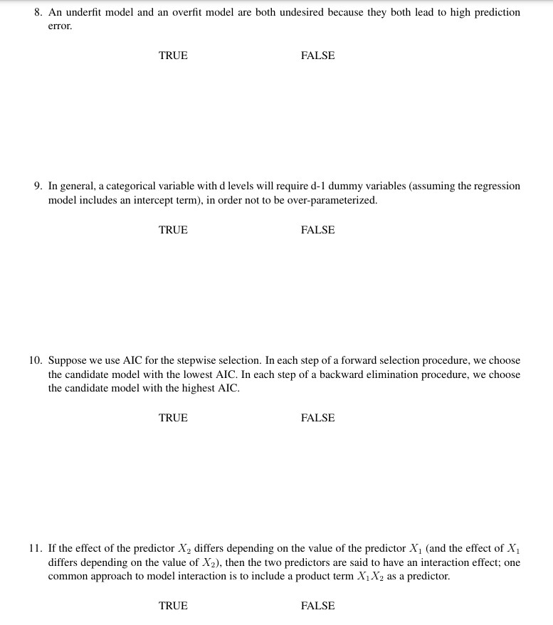 Solved An underfit model and an overfit model are both | Chegg.com