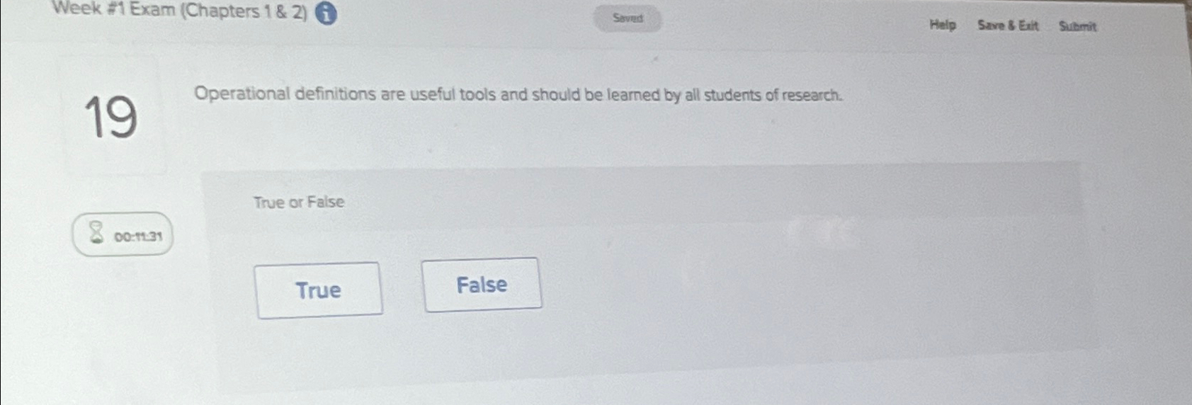 Solved Week =1 ﻿Exam (Chapters 1 ﻿& 2) (i)SevvedHelpSave 8 | Chegg.com