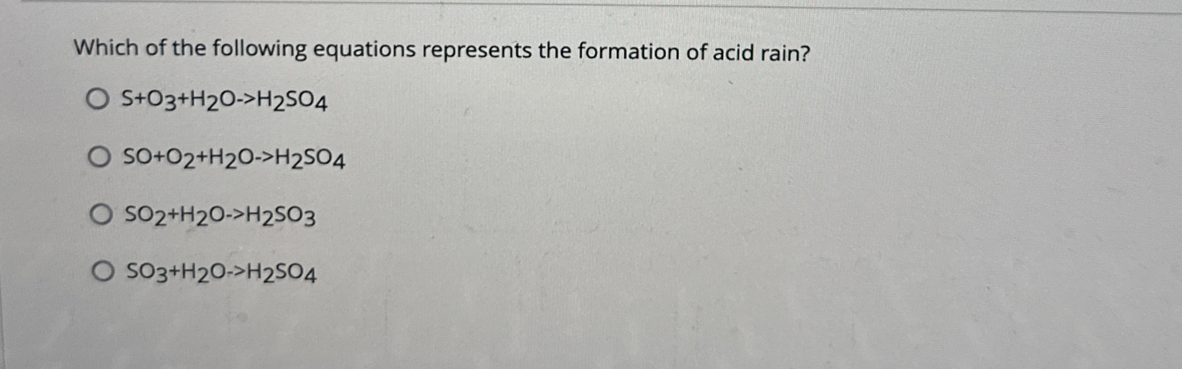 Solved Which of the following equations represents the | Chegg.com