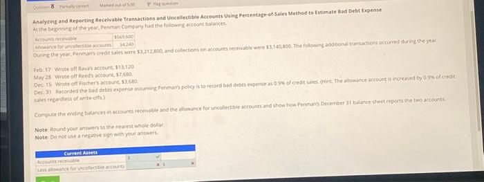 Solved Analyzing and Reporting Receivable Transactions and | Chegg.com