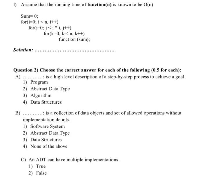Solved A Sum 0 For I 0 I0 J−∞ Sum Solution B