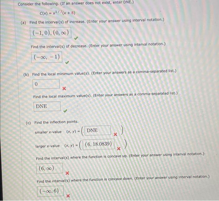 Solved Consider the following. (If an answer does not exist, | Chegg.com
