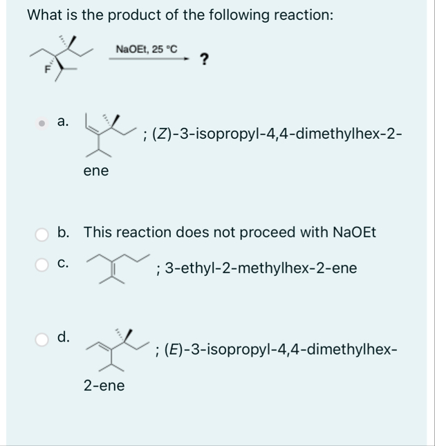 Solved What is the product of the following reaction:Fl | Chegg.com
