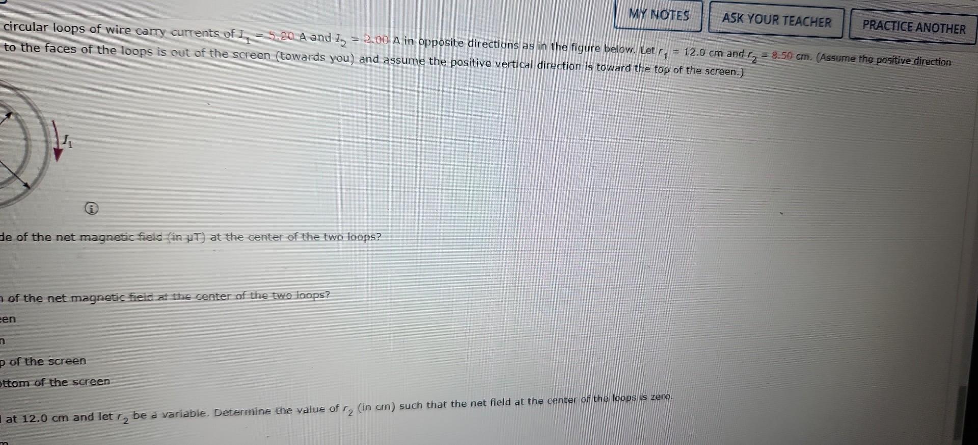 Solved Two coplanar and concentric circular loops of wire | Chegg.com