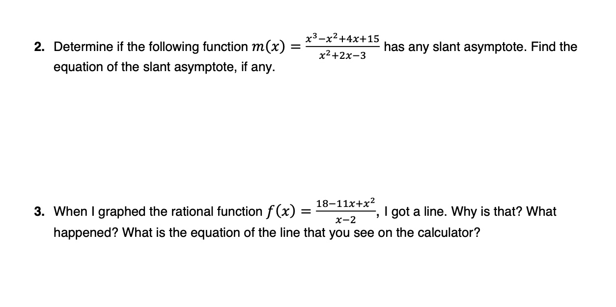 Solved Determine if the following function | Chegg.com