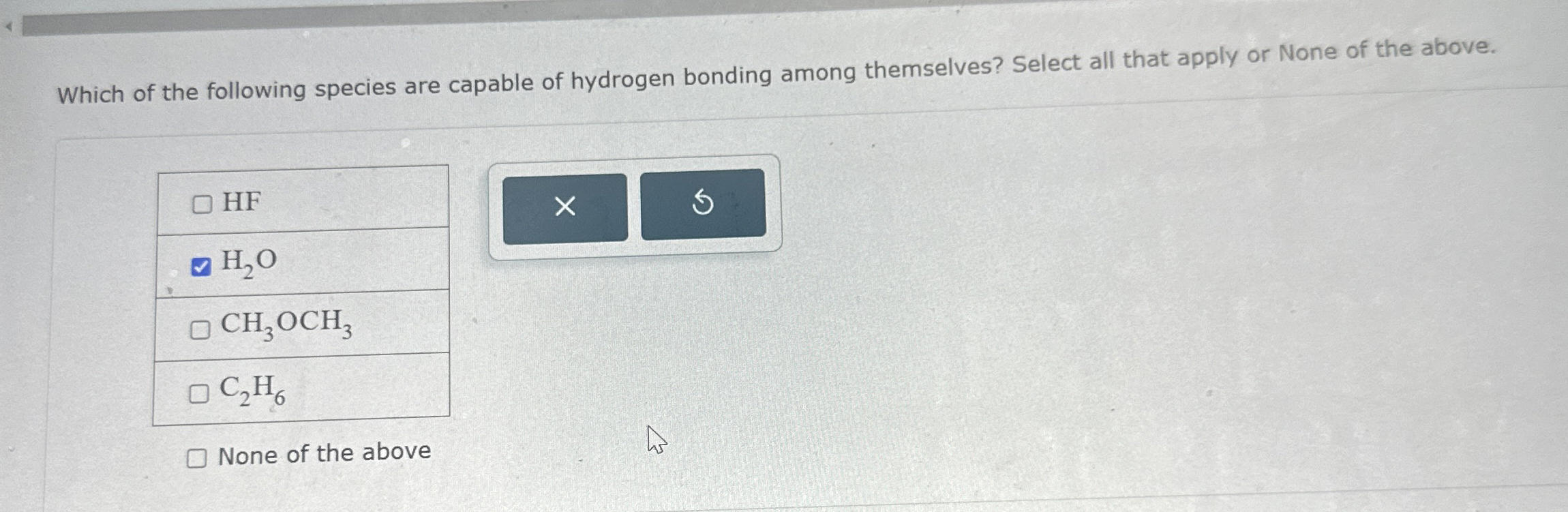 Solved Which of the following species are capable of | Chegg.com