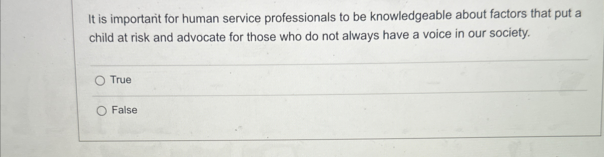 Solved It is importanit for human service professionals to | Chegg.com