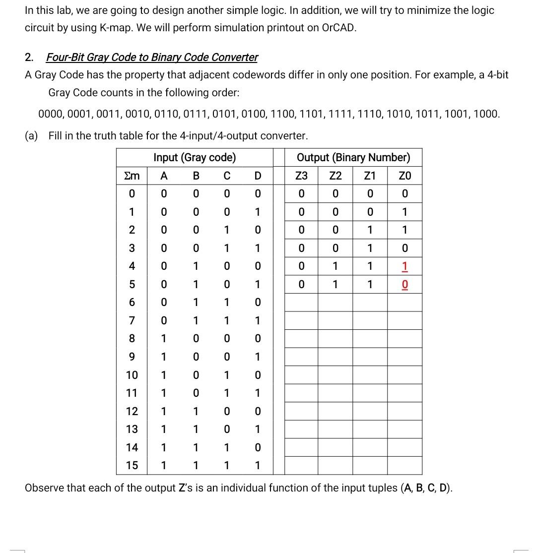 Solved In this lab, we are going to design another simple | Chegg.com
