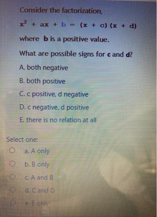 Solved Which of the next polynomials are quadratics relative | Chegg.com