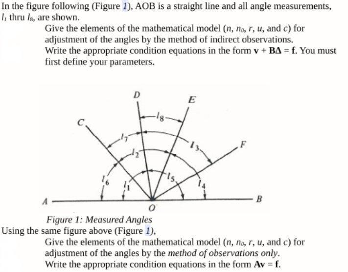 Solved In the figure following (Figure 1), AOB is a straight | Chegg.com