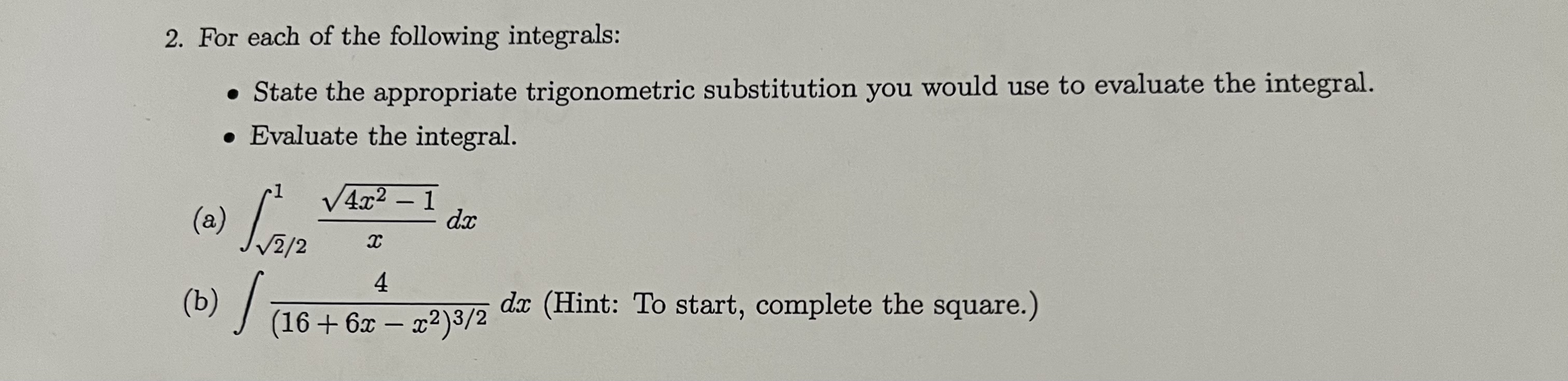 Solved Please answer both part a and b.For each of the | Chegg.com