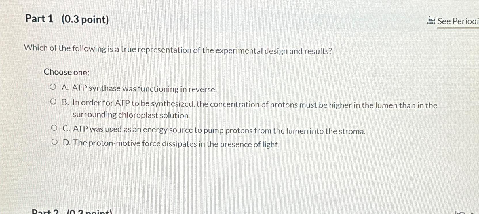 Solved Part 1 ( 0.3 ﻿point)See PeriodiWhich of the following | Chegg.com