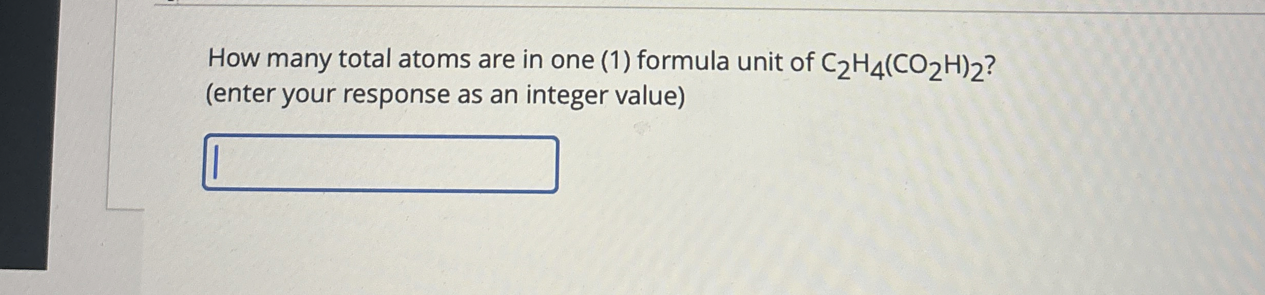 Solved How many total atoms are in one (1) ﻿formula unit of | Chegg.com