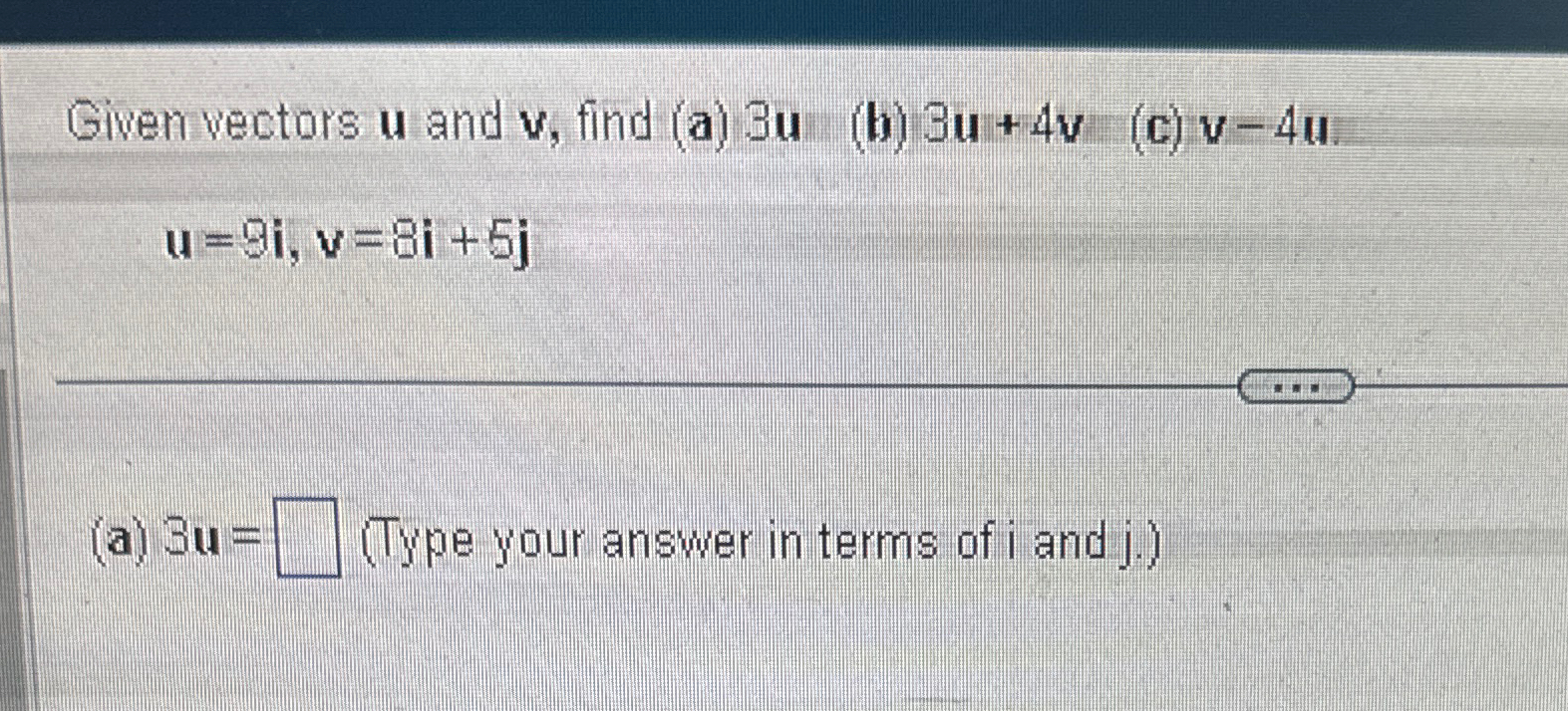 Solved Given vectors u ﻿and v, ﻿find | Chegg.com