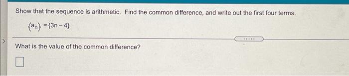 Solved Please solve to find the common difference AND solve | Chegg.com