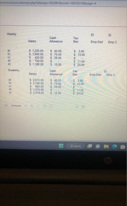 Solved what would be the td1 federal and td1ab total claims | Chegg.com