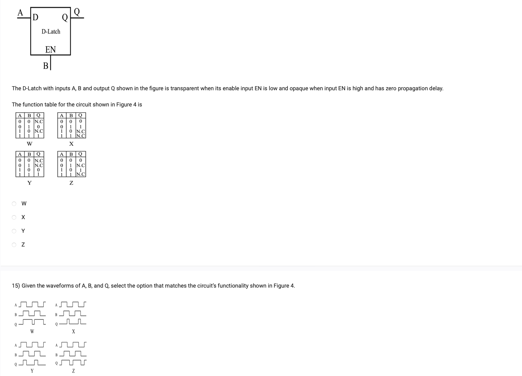 Solved The D-Latch with inputs A, ﻿B and output Q shown in | Chegg.com