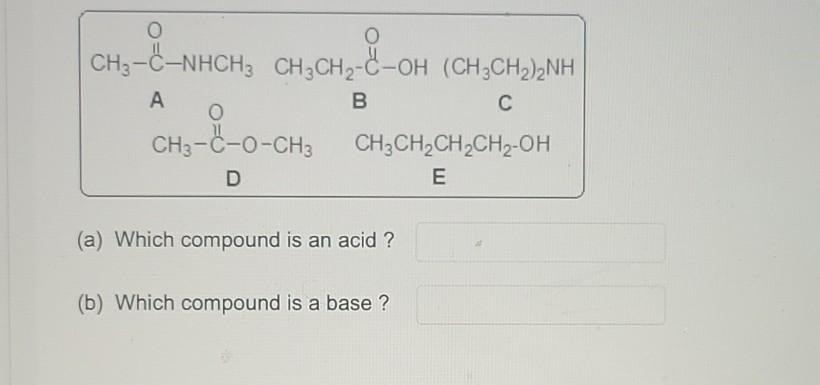 Solved Ch3 C Nhch3 Ch3ch2 O Oh Ch2ch2 2nh сн Вон Co Ch