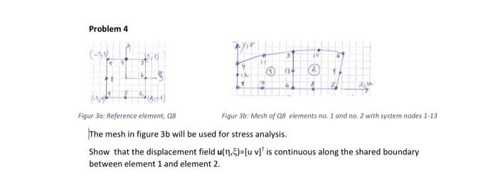 Problem 1 Figure 1a and 1 b illustrate isoparametric | Chegg.com