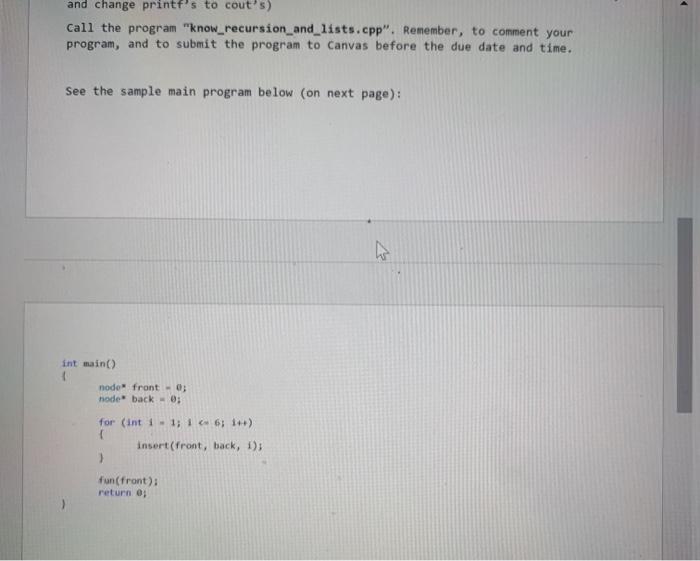Solved Consider the following declaration for a "node" in a | Chegg.com