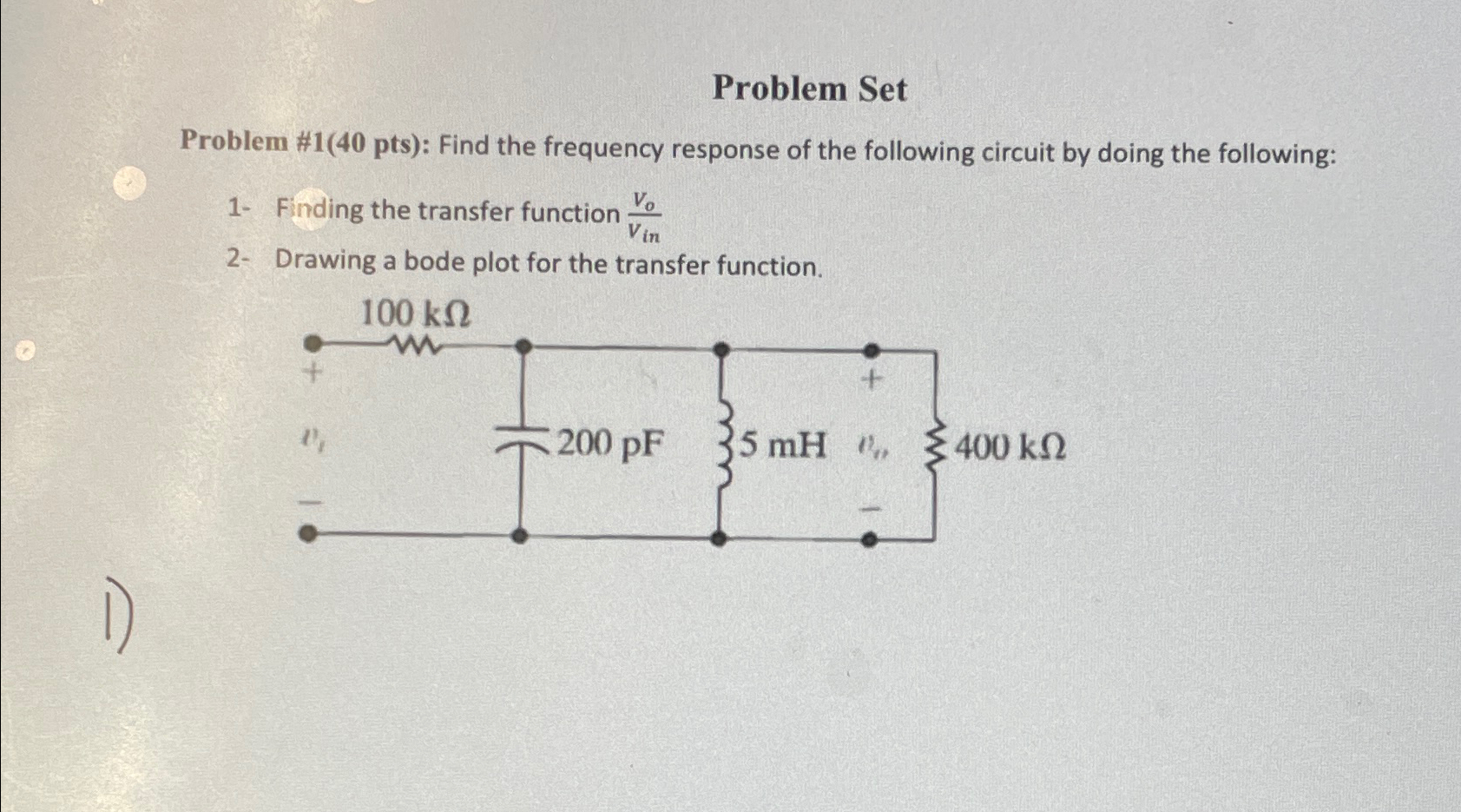 Solved Problem SetProblem #1(40 ﻿pts): Find the frequency | Chegg.com