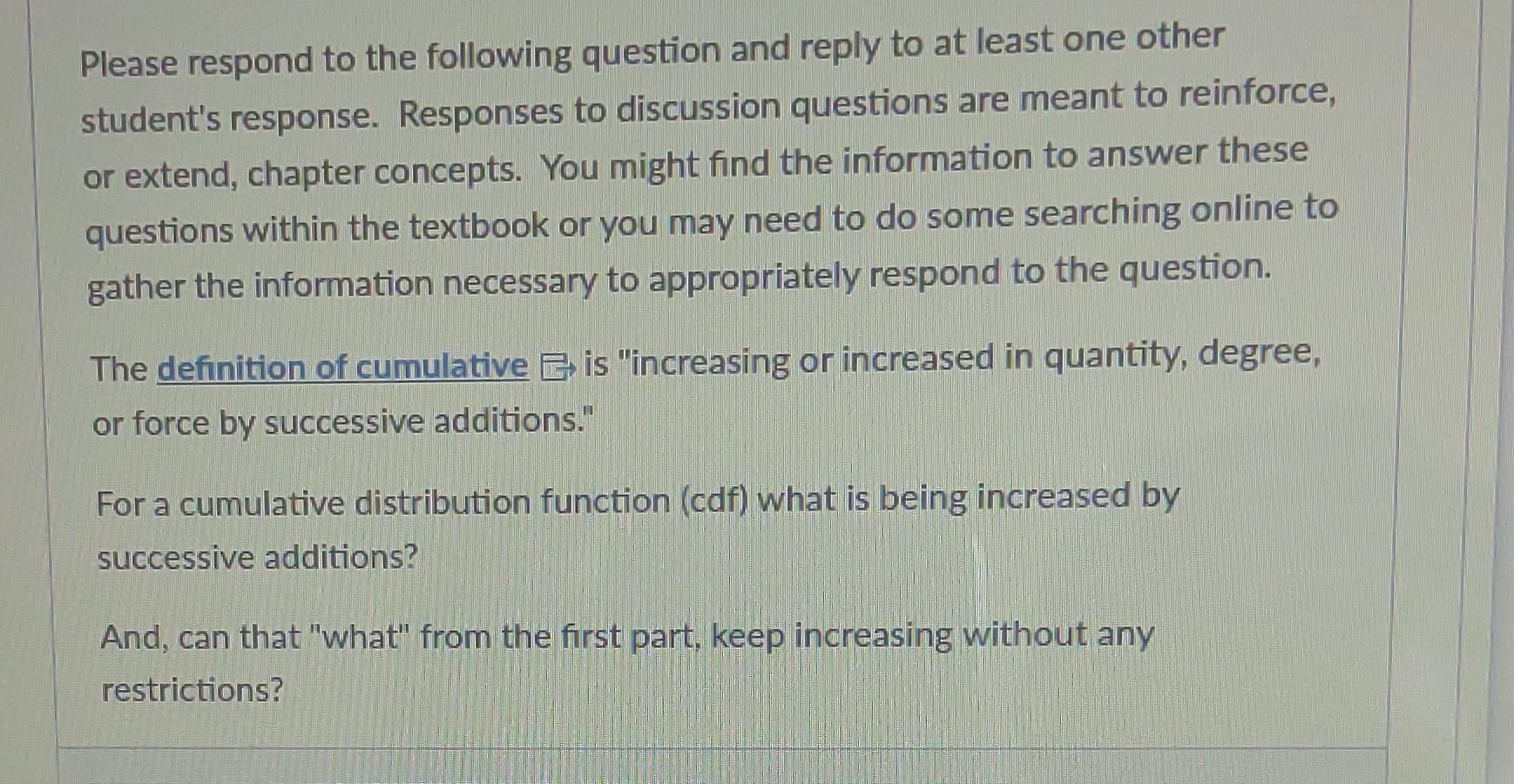 Solved Please respond to the following question and reply to | Chegg.com