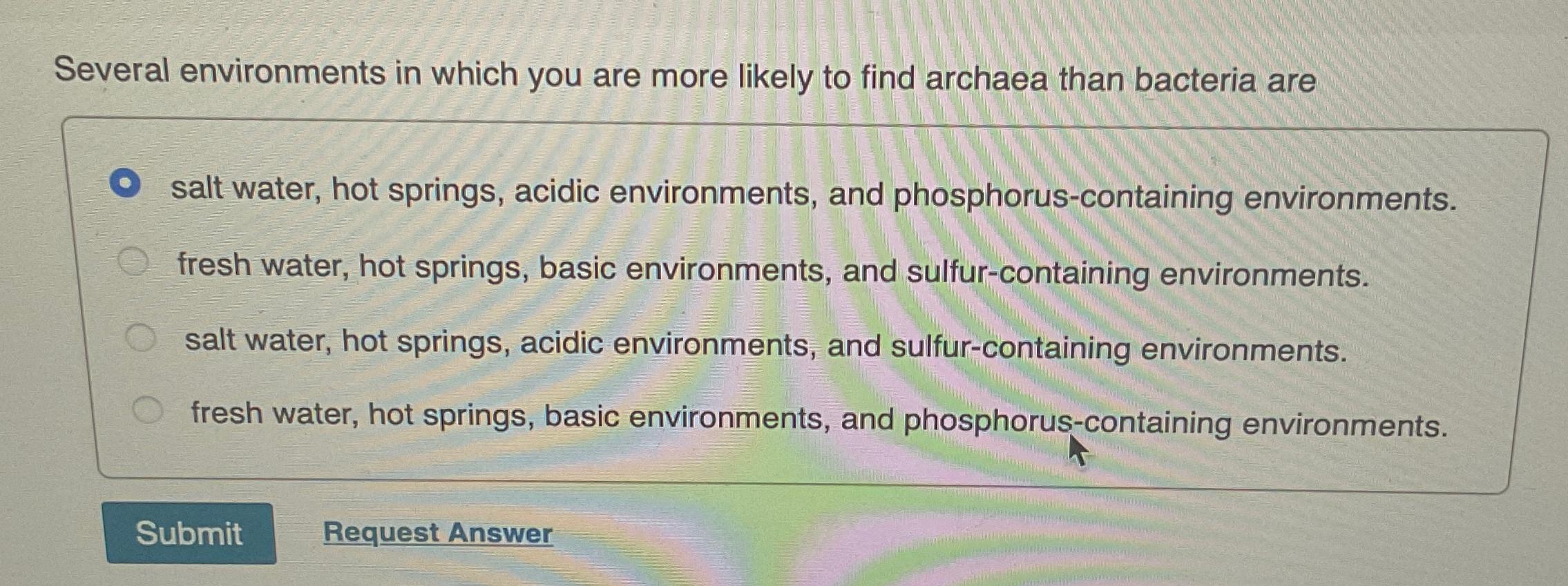 Solved Several environments in which you are more likely to | Chegg.com