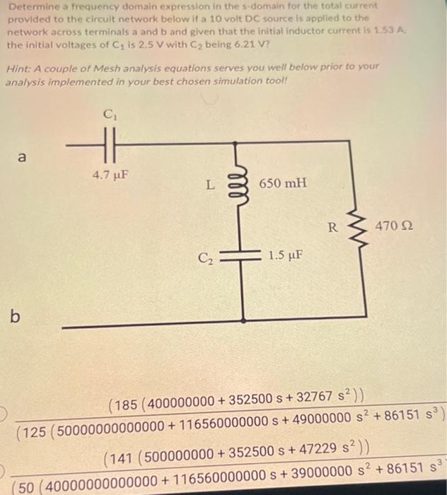 Determine a frequency domain expression in the | Chegg.com