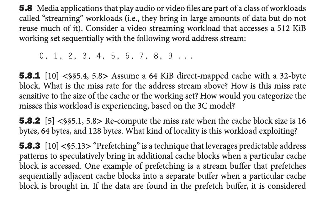 Solved question in computer science 5.8 ﻿Media applications | Chegg.com