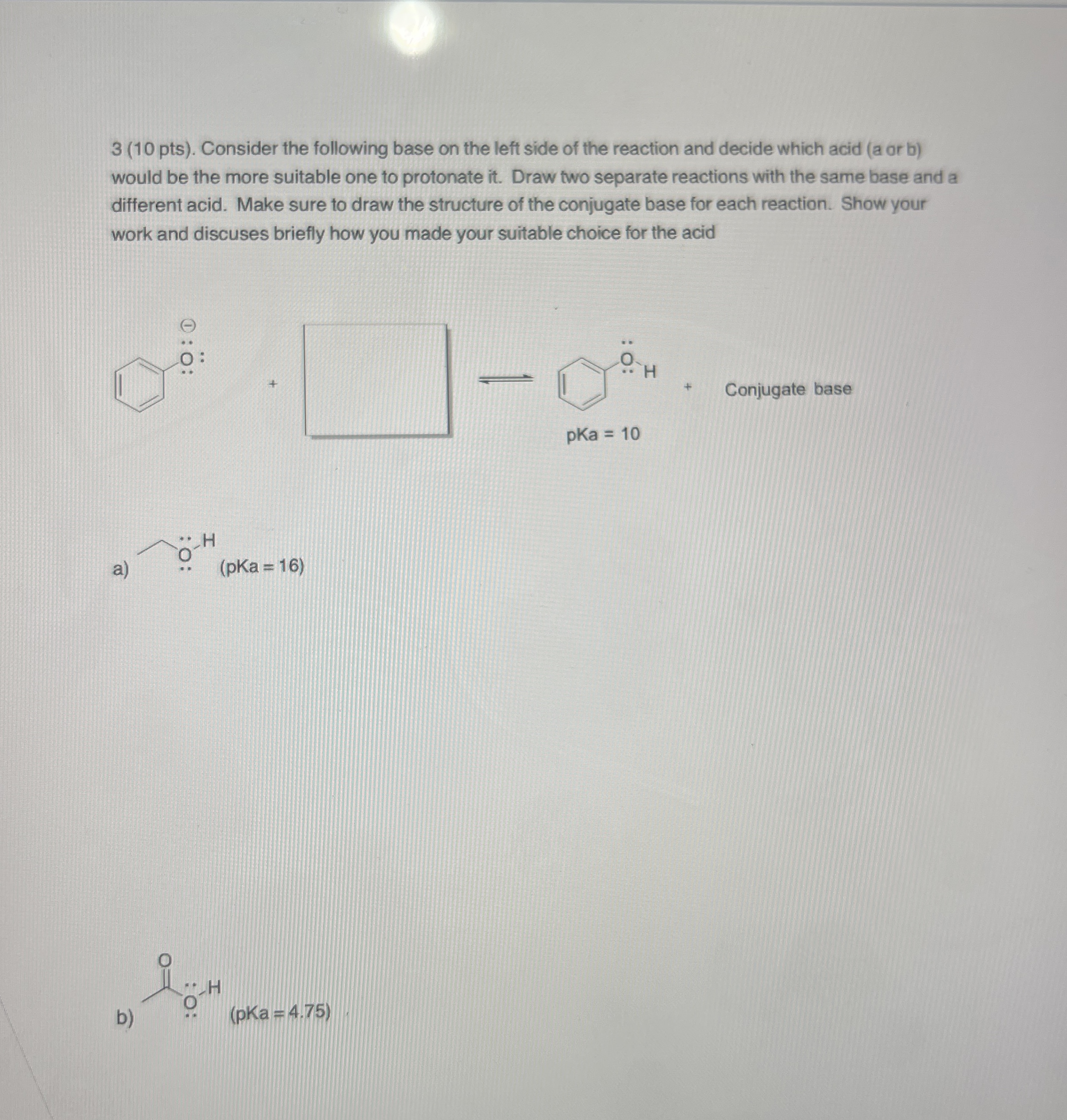 Solved 3 (10 ﻿pts). ﻿Consider the following base on the left | Chegg.com