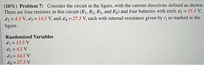 Solved (A) 33% Part (a) Calculate the current I2 in amps. Q | Chegg.com