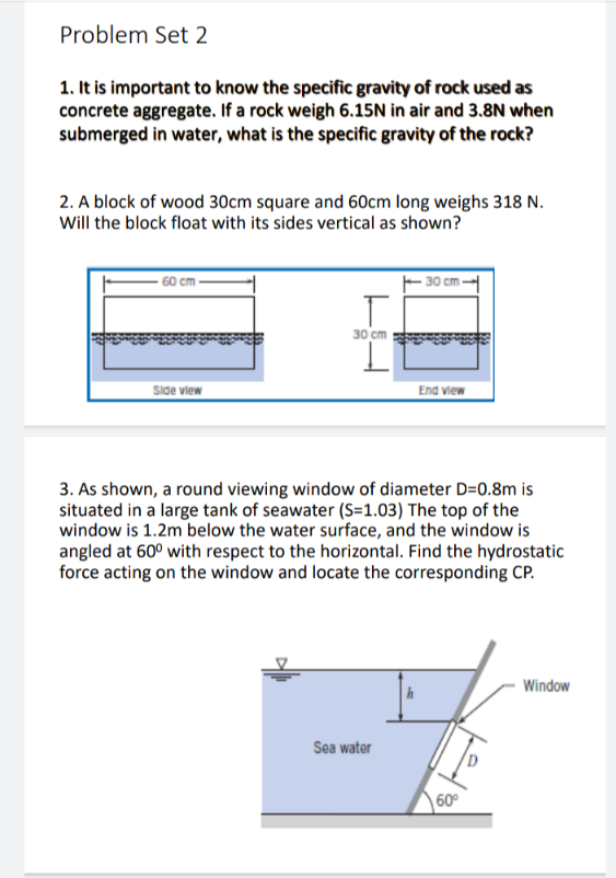 Solved Problem Set 2 1. It is important to know the specific | Chegg.com