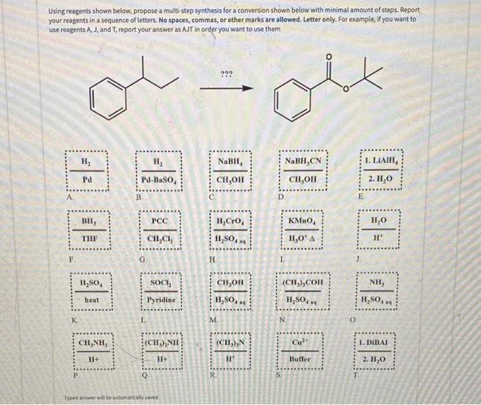 Solved Using reagents shown below, propose a multi-step | Chegg.com