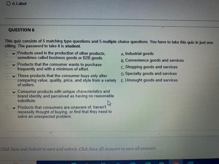 Solved This quiz consists of 5 matching type questions and 5 | Chegg.com Solved This quiz consists of 5 matching type questions and 5 | Chegg.com