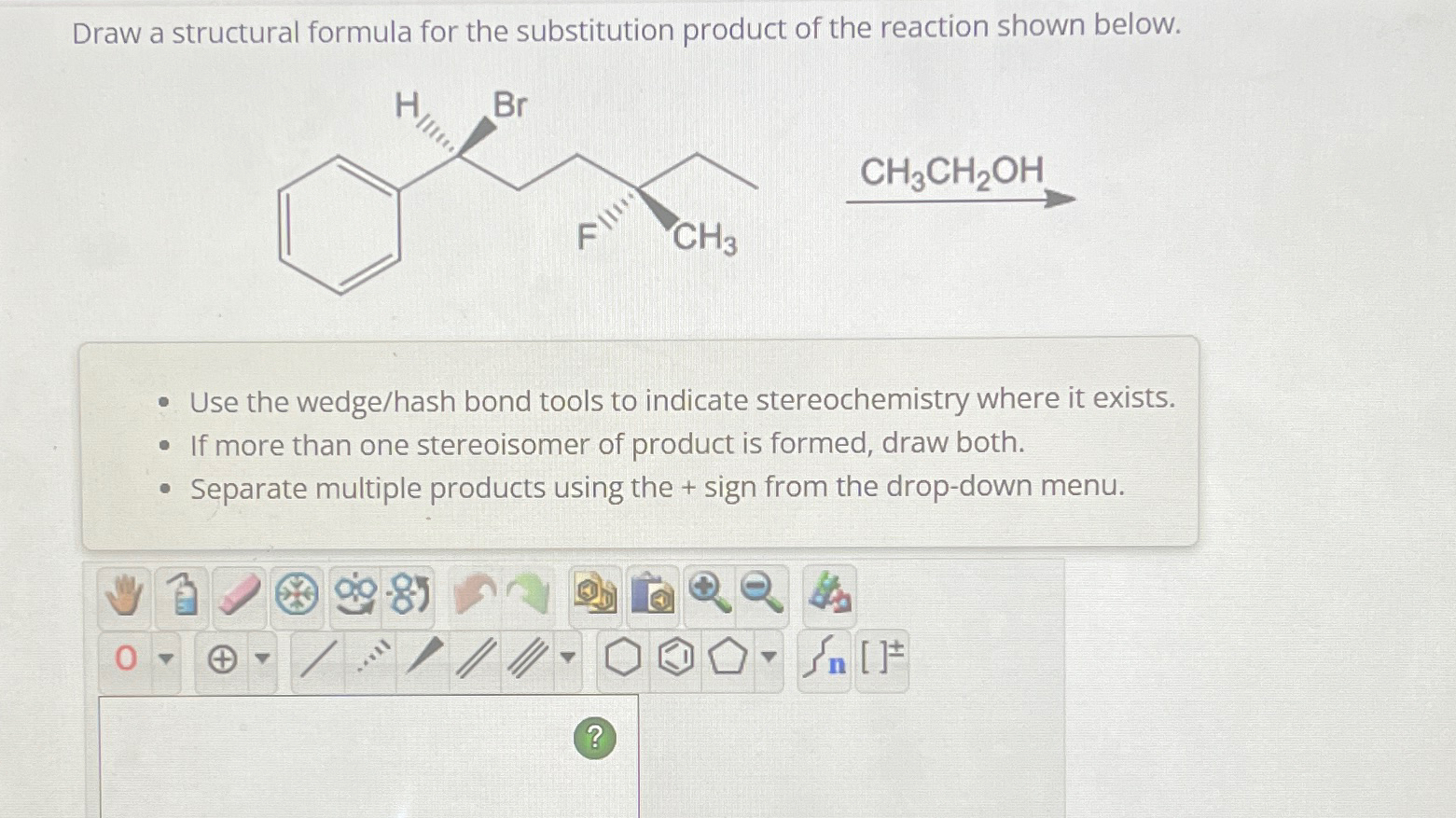 Solved Draw a structural formula for the substitution | Chegg.com