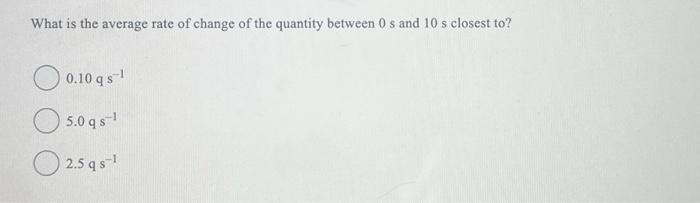 Solved The rate of change of a quantity with unit q as a | Chegg.com