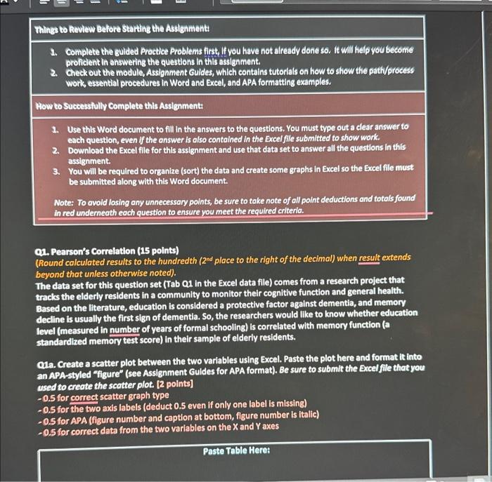 Thing to Revlew Before Starting the Assignment 1. | Chegg.com