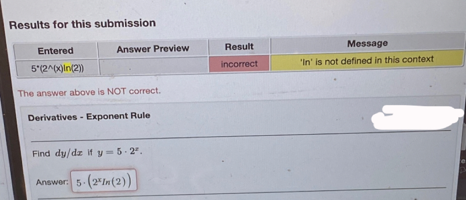Solved Results for this submission\table[[Entered,Answer | Chegg.com
