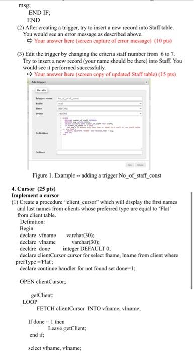 2. Procedure (20 pts) Implement a conditional CASE -- | Chegg.com